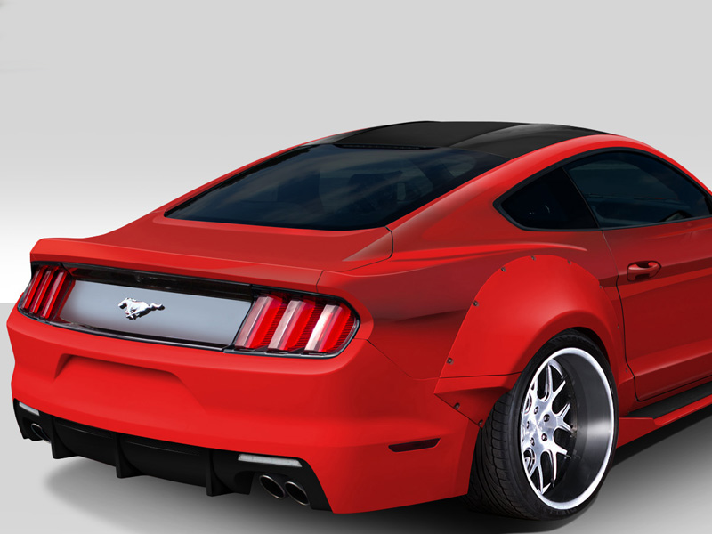 2015-2017 Ford Mustang Duraflex Grid Wide Body Kit - 8 Piece