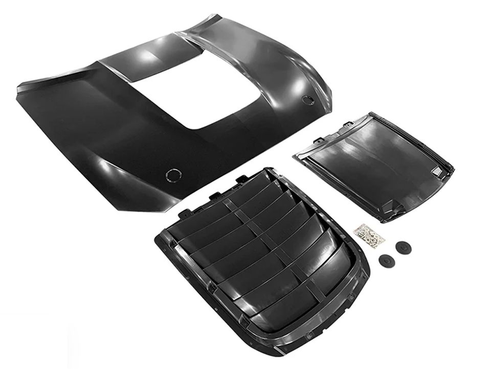 2015-2017 Ford Mustang GT500 Style Vented Aluminum Hood