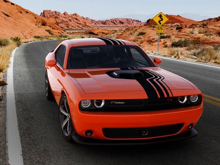 2015-2022 Dodge Challenger Shaker Hood Rally Stripes Graphic Kit ...