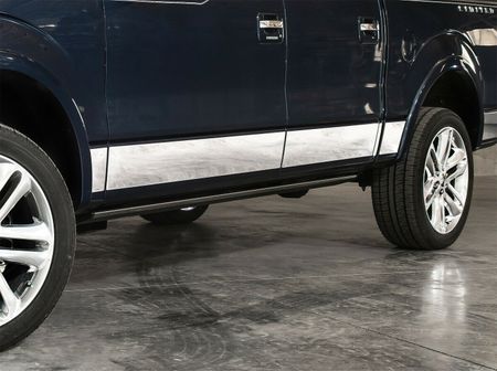 2015-2020 Ford F150 Stainless Steel Rocker Panels | Crew Cab 5.5 Bed ...