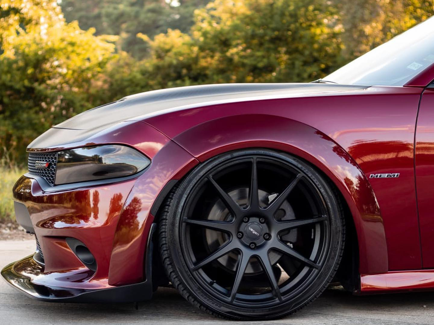 2015-2020 Dodge Charger Demon Style Front Air Dam Lip | 392 SRT Hellcat