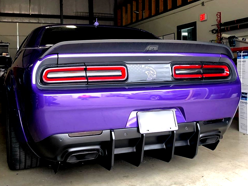 2015-2023 Dodge Challenger Fiberglass Rear Diffuser