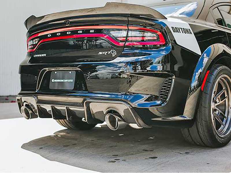 2020-2023 Dodge Charger Carbon Fiber Rear Diffuser AC-RD15DGCR-MB