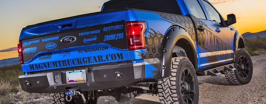 2015-2022 Ford F-150 ICI Rear Bumper Sensor Ready Aluminum