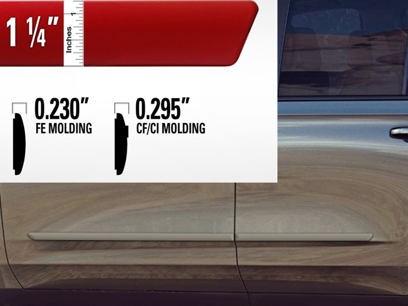 2015-2022 GMC CANYON CREW CAB PAINTED BODY MOLDING PBM-COCA-CC