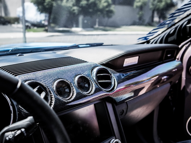 2015-2022 Mustang Carbon Fiber LG250 Dual Gauge Dash Kit