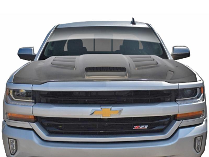 2016-2018 Chevrolet Silverado Carbon Creations Viper Look Hood