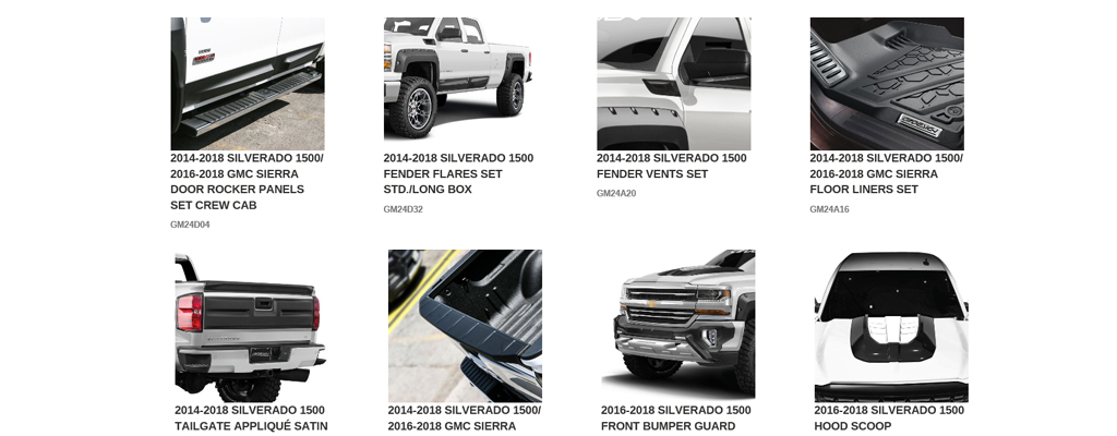 2016-2018 SILVERADO 1500 BODYKIT CREW CAB STD. BOX