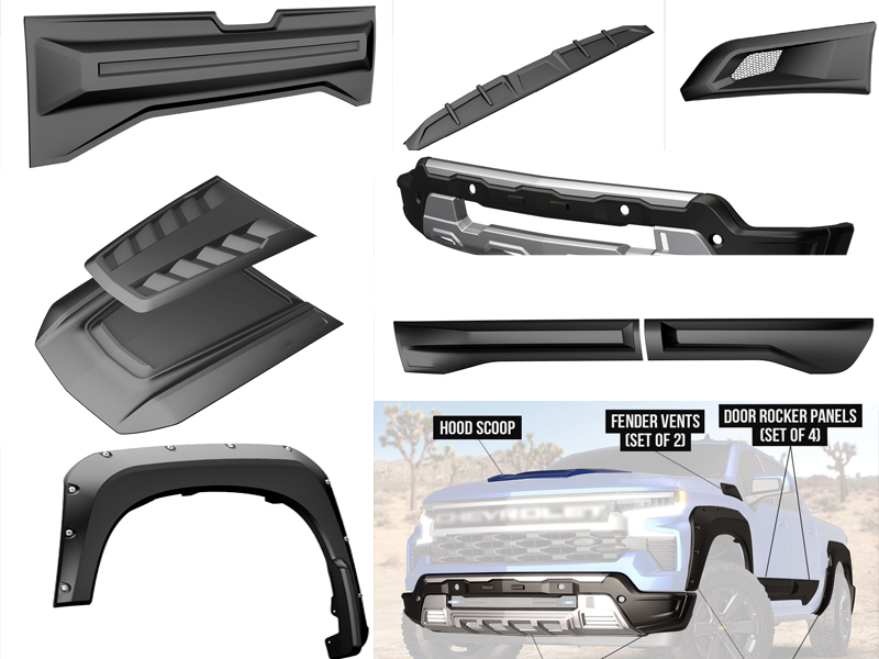 2022-2023 CHEVY Silverado 1500 Crew Cab Short Box Full Offroad Bodykit