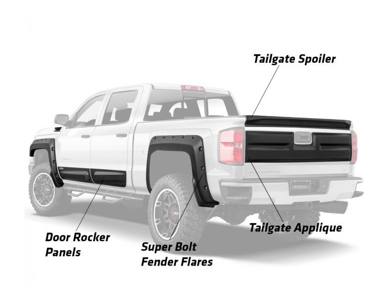 2016-2018 SILVERADO 1500 OFF ROAD STYLING KIT CREW CAB STD. BOX