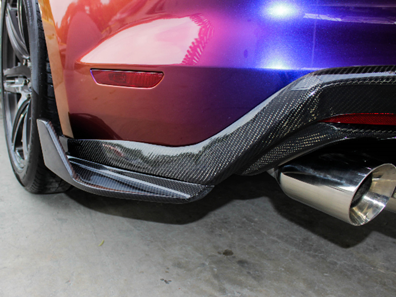 2015 Ford Mustang Carbon Fiber Sigala Rear Bumper Extensions