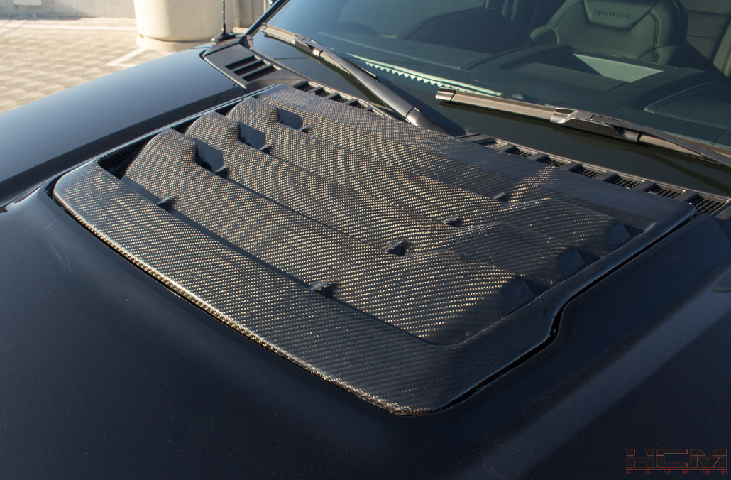 2017 2019 F-150 Raptor Carbon Fiber Hood Vent RAP1720-CF07HV