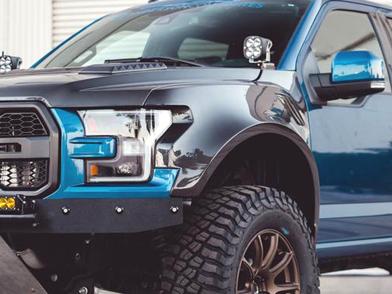 2017-2020 Ford Raptor Type-Wide Carbon Fiber Front Fenders