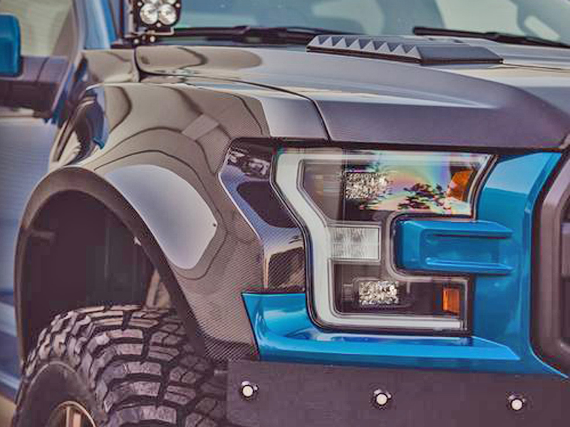 2017-2020 Ford Raptor Type-Wide Carbon Fiber Front Fenders