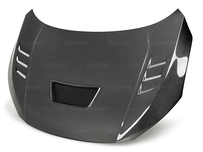 2017-2020 HONDA CIVIC TYPE R CV-STYLE CARBON FIBER HOOD