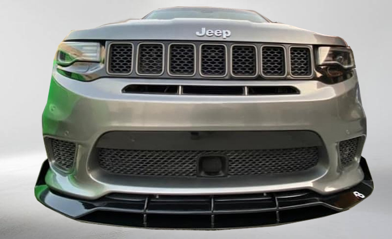 2017-2021 JEEP CARBON FIBER FRONT SPLITTER DOUBLE CHIN STYLE