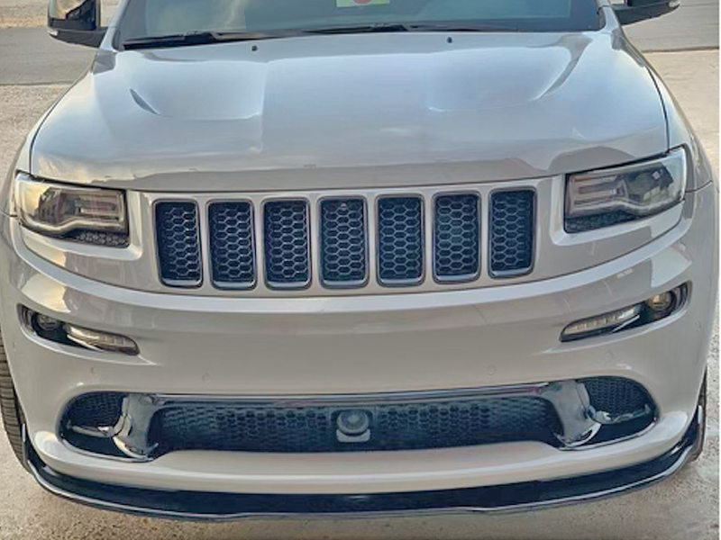 2017-2021 JEEP CARBON FIBER FRONT V-4 CHIN SPLITTER