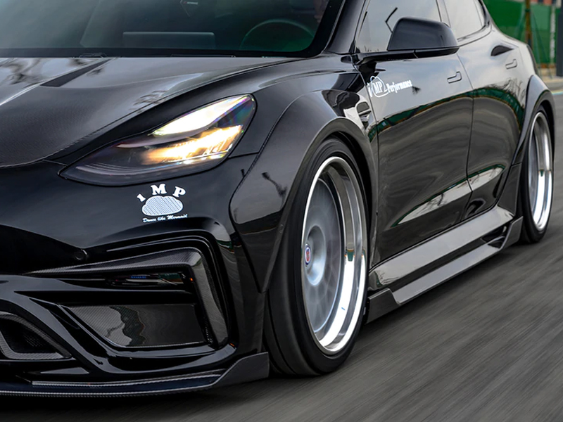 2017-2021 Tesla Model 3 IMPII Style Wide Fender Flares