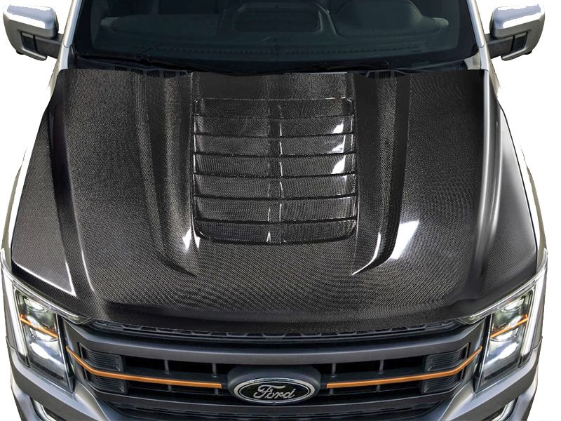 2017-2022 Ford Super Duty F250 F350 F450 Carbon Fiber GT500 V2 Look Hood