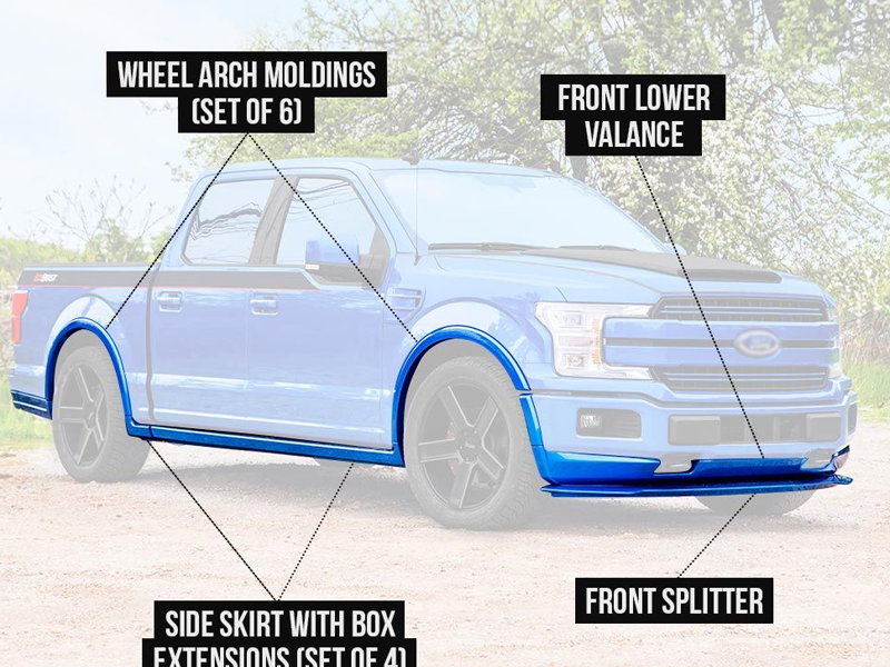 2018-2020 FORD F-150 Super Crew Street Series Ground Effects Kit