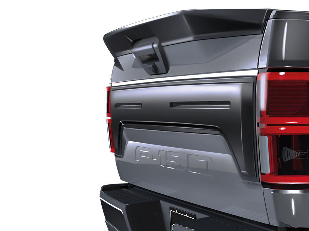 2018-2020 Ford F-150 Tailgate Applique | Satin Black | Air Design FO25A09SB