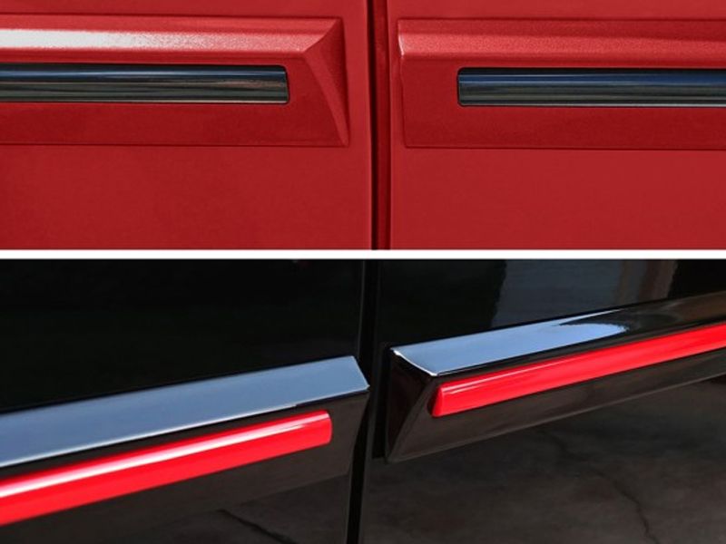 2018-2023 LEXUS LS PAINTED MOLDINGS WITH A COLOR INSERT