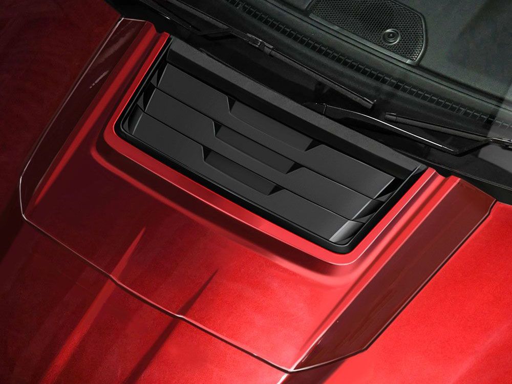 2019 2023 Ram 1500 Hood Scoop | Vented Style | Satin Black CH07A01