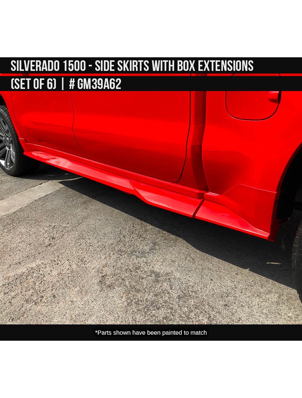 2019-2021 Chevy Silverado 1500 Crew Cab Short Box w/Box Extensions