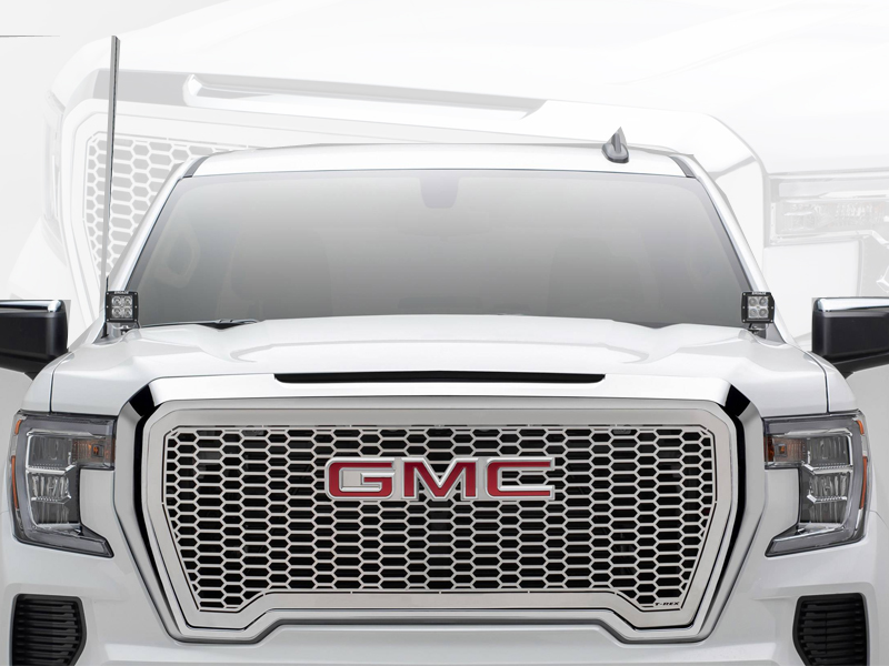 2019-2022 GMC Sierra 1500 Laser X Grille, Polished, Stainless Steel