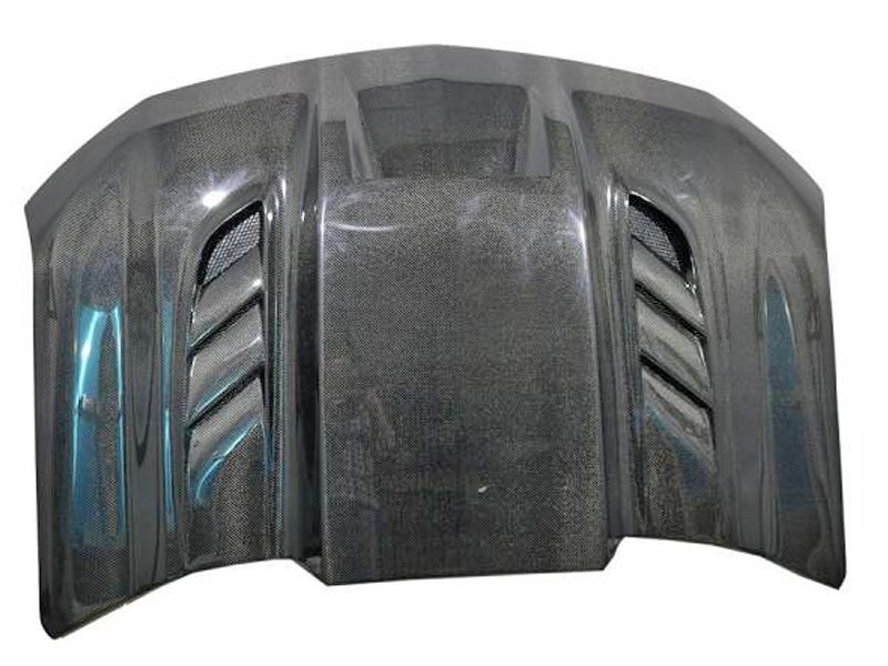 2019-2023 Chevrolet Silverado 1500 Carbon Fiber Hood VTM Style