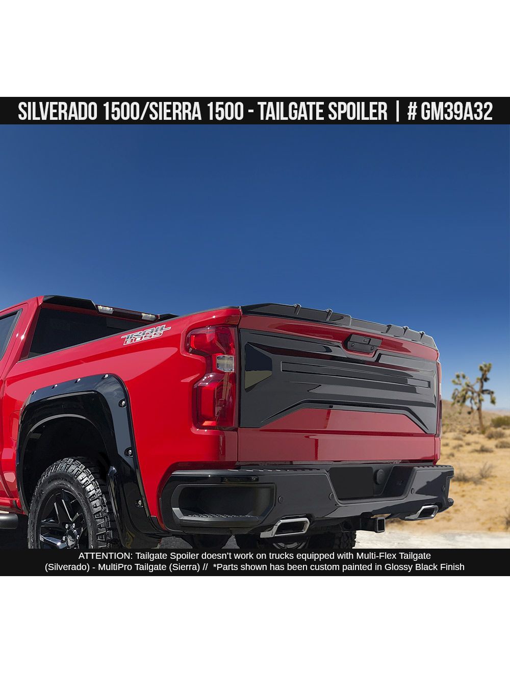 2019-2023 Chevrolet Silverado 1500 Tailgate Spoiler