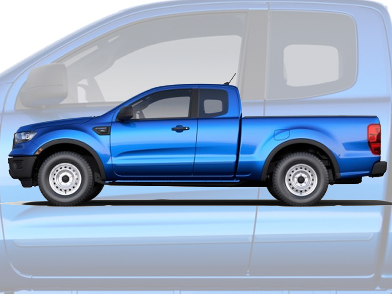 2019-2023 FORD RANGER SUPERCAB PAINTED BODY SIDE MOLDING