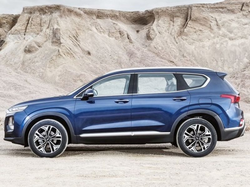 HYUNDAI SANTA FE PAINTED BODY SIDE MOLDING 2019 - 2023 / FE7-SANTA19