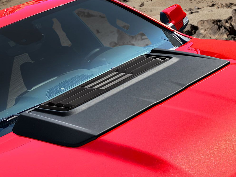 2019 2023 Ram 1500 Hood Scoop | Vented Style | Satin Black CH07A01