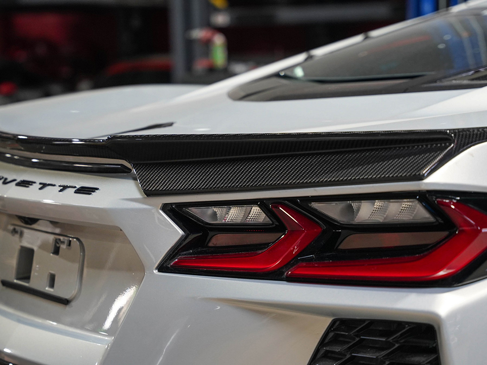 2020-2022 Corvette C8 Rear Spoiler Delete | Carbon Fiber | AS-106821