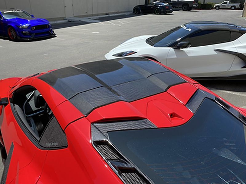 2020-2023 Corvette C8 Widebody RR Carbon Fiber Roof Set Coupe only