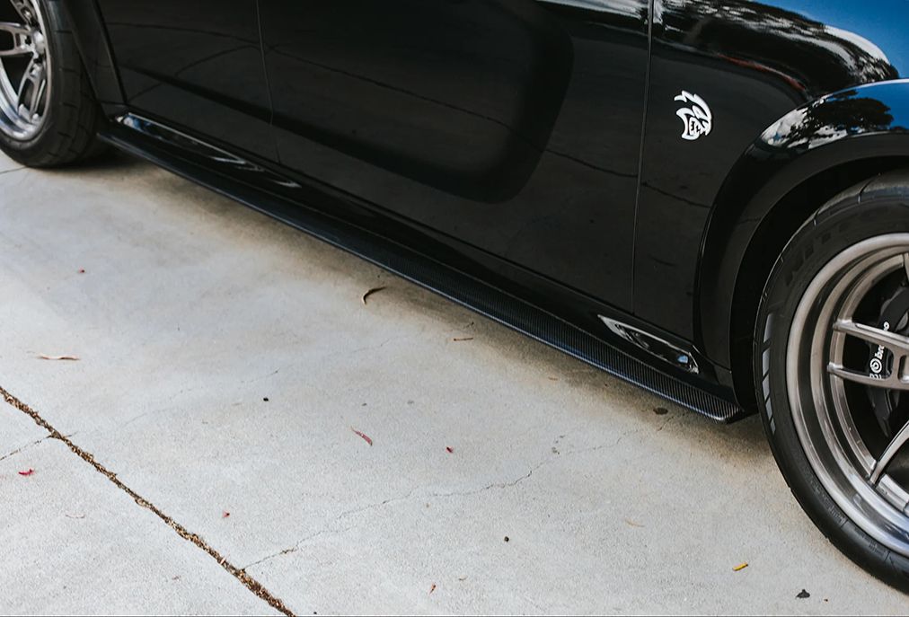 2020-2023 Dodge Charger Widebody Carbon Fiber Rocker Panel Splitters