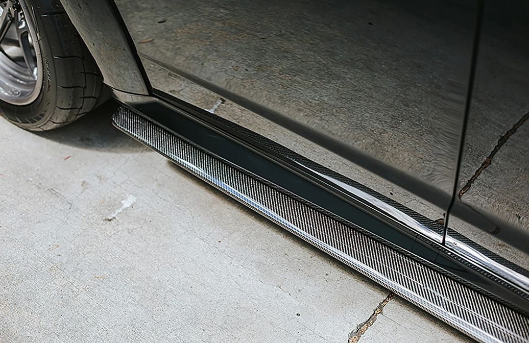 2020-2023 Dodge Charger Widebody Carbon Fiber Rocker Panel Splitters