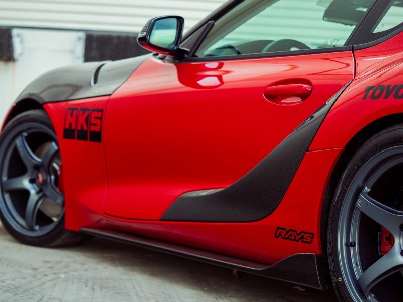 2020-2023 TOYOTA GR SUPRA OEM-STYLE CARBON FIBER DOOR GARNISH