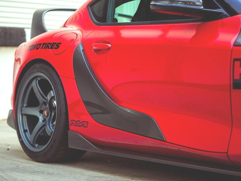 2020-2023 TOYOTA GR SUPRA OEM-STYLE CARBON FIBER DOOR GARNISH