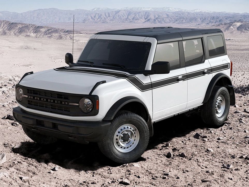 2021-2023 Ford Bronco Boss Style Graphics Kit Stripes
