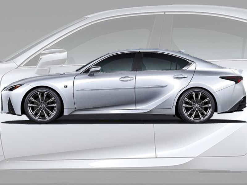 2021-2023 LEXUS IS CHROMELINE PAINTED BODY SIDE MOLDING