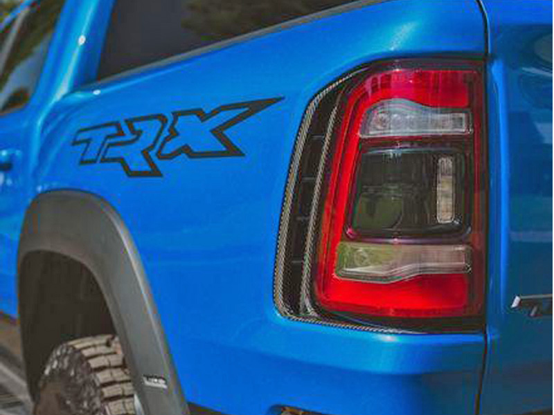 2021-2024 Ram 1500 TRX Carbon Fiber Tail Light Surrounds | Replacement