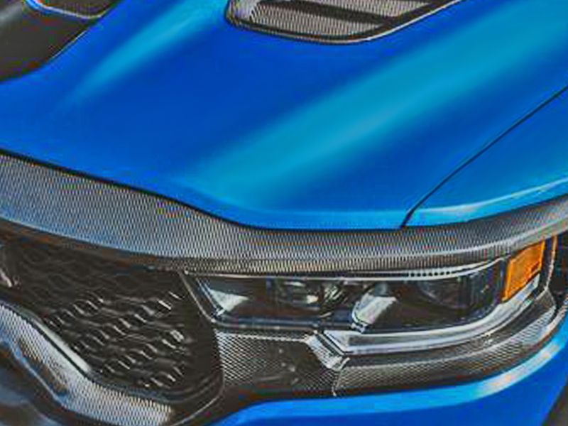 2021-2023 DODGE RAM TRX CARBON FIBER FRONT GRILLE TRIM - UPPER