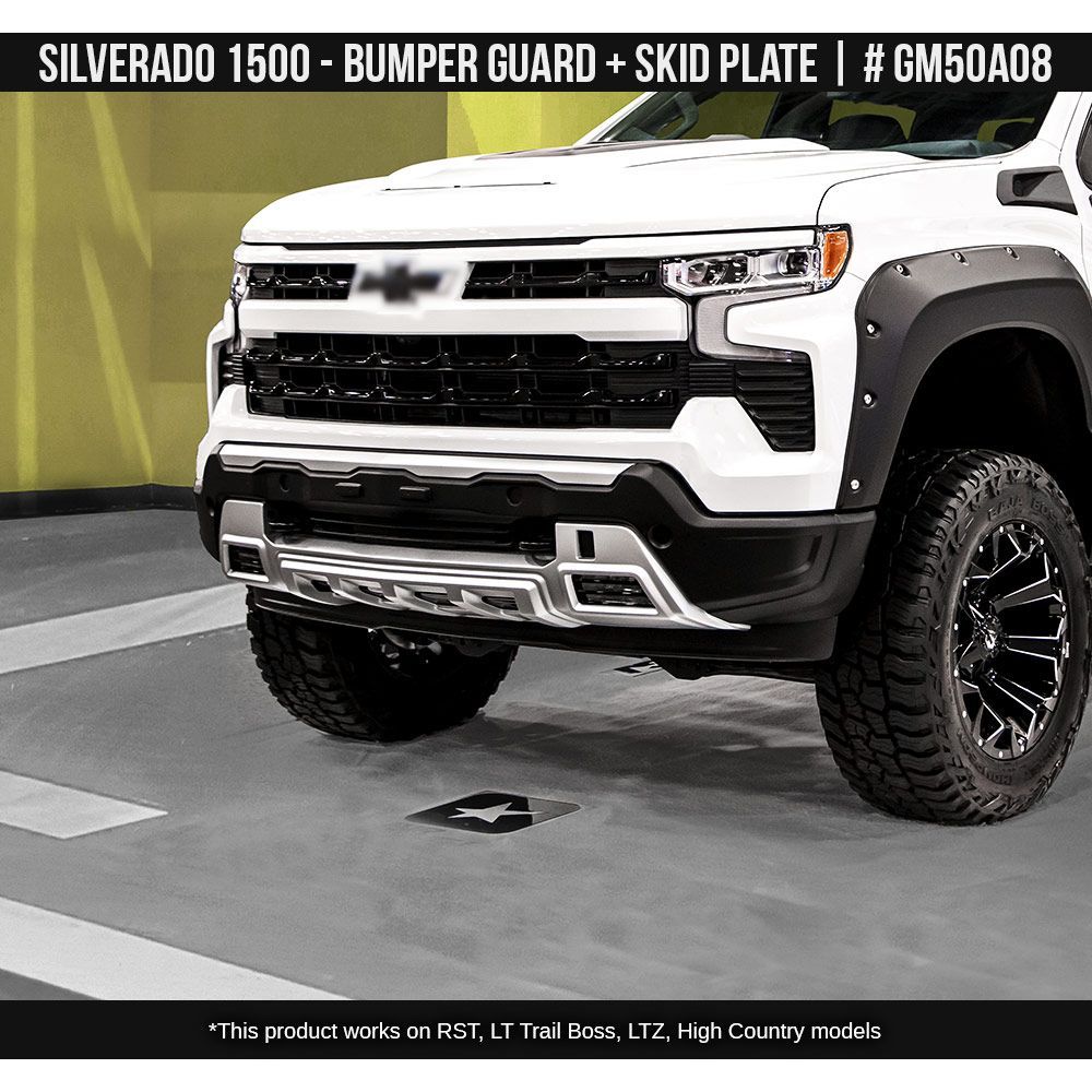 2022-2023 Chevrolet Silverado Front Bumper Guard and Skid Plate | RST ...