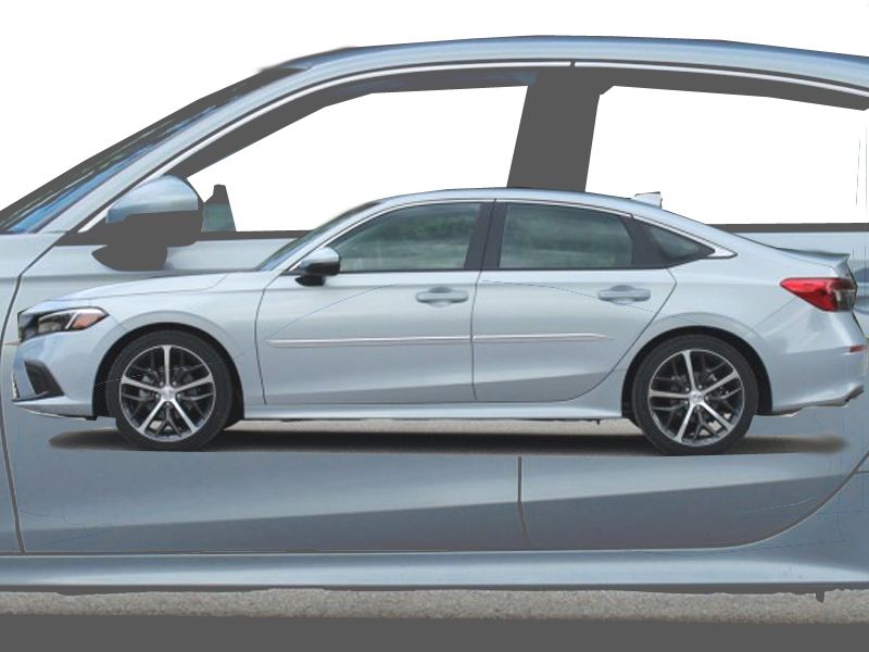 2022 - 2023 HONDA CIVIC 4 DR PAINTED BODY SIDE MOLDING
