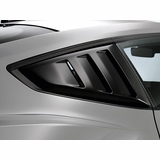 Mustang Fastback Window Louvers Vintage Gloss Black Quarter Window ...