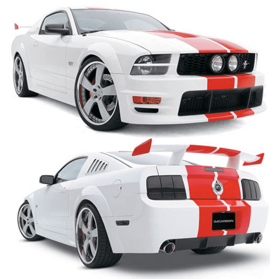 2005-2009 Ford Mustang 3dCarbon Boy Racer Complete Body Kit