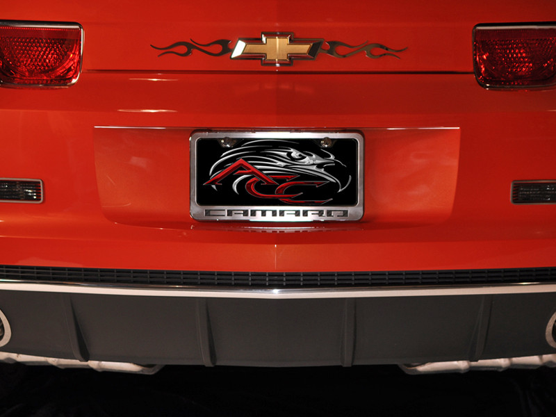 ACC Chevrolet Camaro Rear Emblem Flame Bowtie Trim 2010-2013