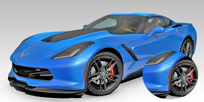 ACS Stingray C7 Front Wheel Deflectors 2014 2015 45-4-007